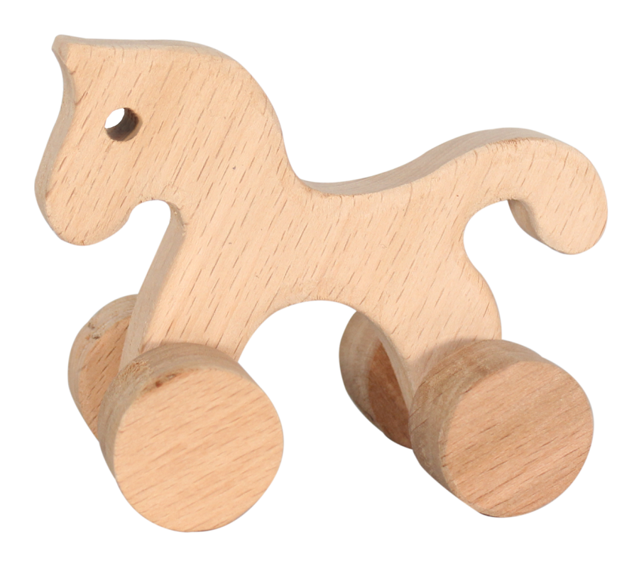 TO20 Ağaç Tekerlekli At | TEKERLEKLİ OYUNCAKLAR | TARZREYON