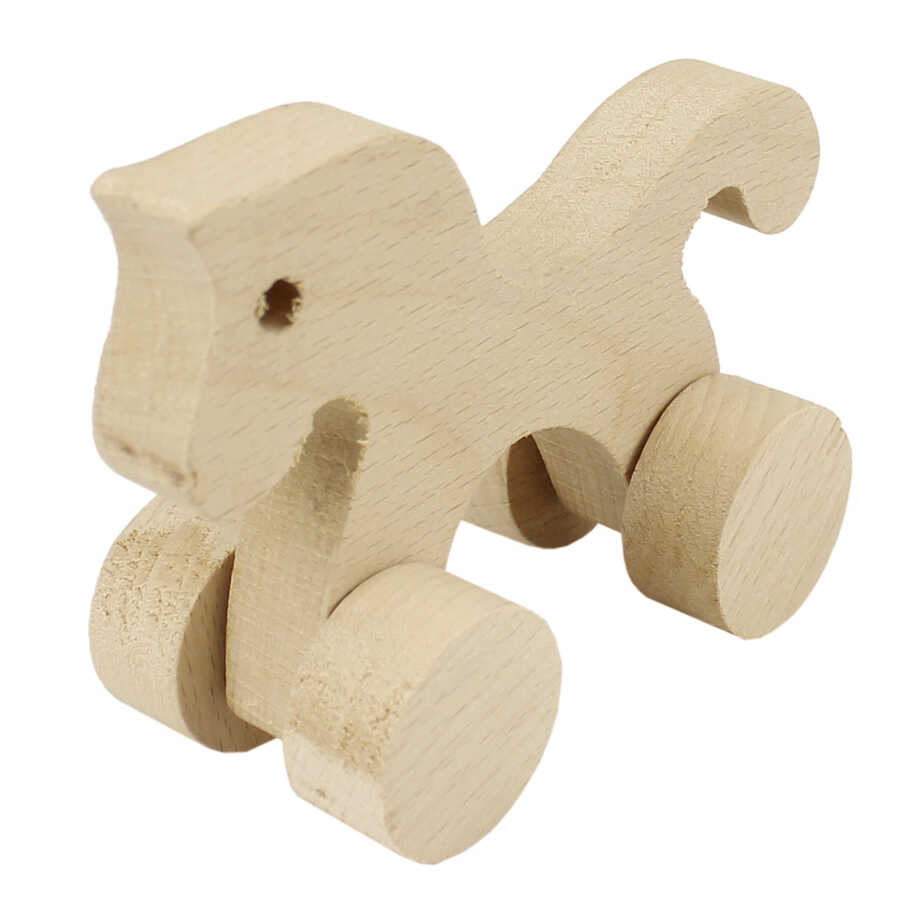 TO20 Ağaç Tekerlekli At | TEKERLEKLİ OYUNCAKLAR | TARZREYON